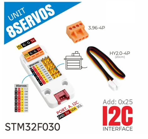 U165 8Servos Unit - M5Stack | Mouser